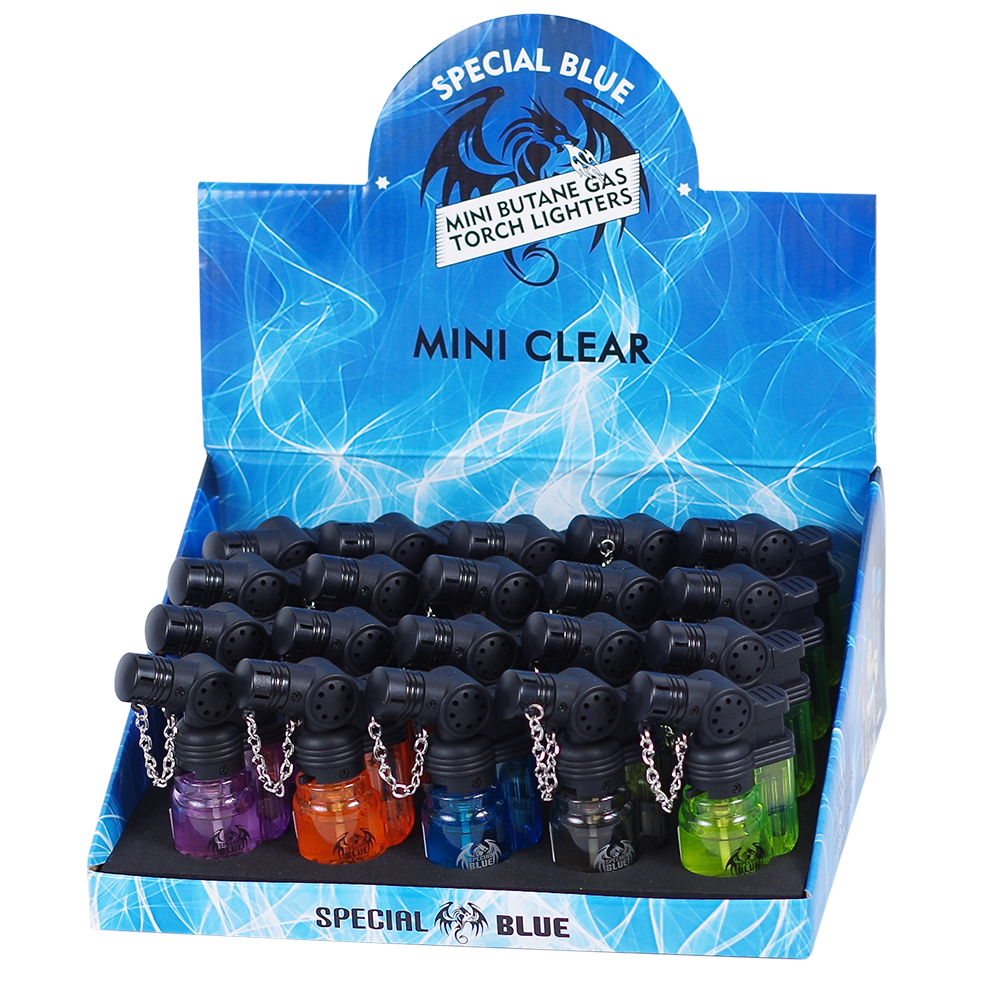 Special Blue Mini Clear Torch 20ct Display - Demand Distribution